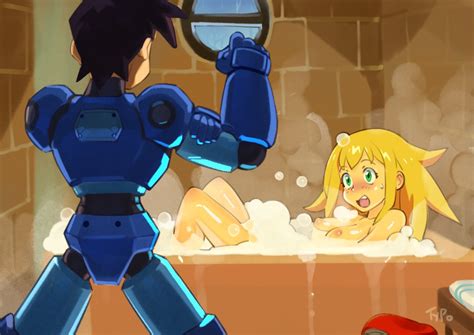Roll Caskett And Mega Man Volnutt Mega Man And 2 More Drawn By