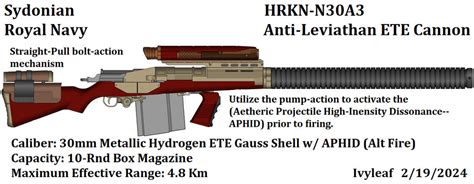 Srn Hrkn N30a3 Anti Leviathan Ete Cannon By Daemon99 On Deviantart Srn Hrkn N30a3 Anti Leviathan Ete Cannon By Daemon99 On Deviantart