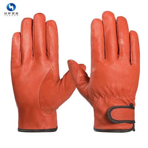Professional Manufacture Industrial Work Cheap Brown Goatskin Leather