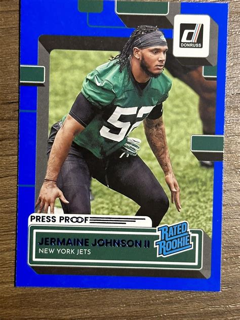2022 Panini Donruss Rated Rookie Press Proof Red 358 Jermaine