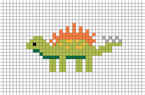 Pixel Art Grid Dinosaur Pixel Art Grid Gallery