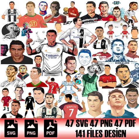 Cristiano Ronaldo Svg Cr7 Png Laser Cutting Layered Files Svg