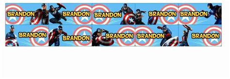 Jual STIKER LABEL NAMA TAHAN AIR STICKER WATERPROOF CAPTAIN AMERICA