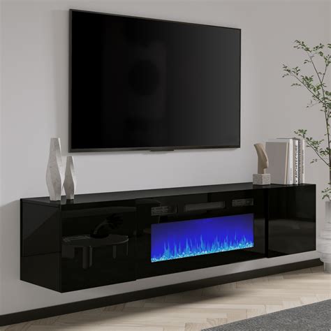Fireplace Floating Tv Stand