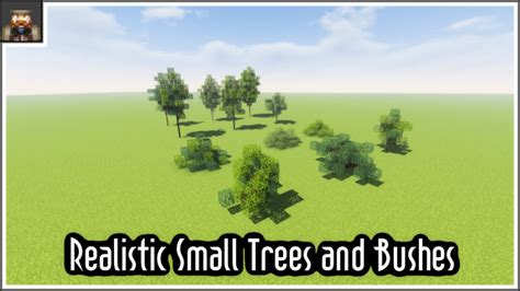 I Made A Tutorial For Making Realistic Small Trees And Bushes Minecraft Map