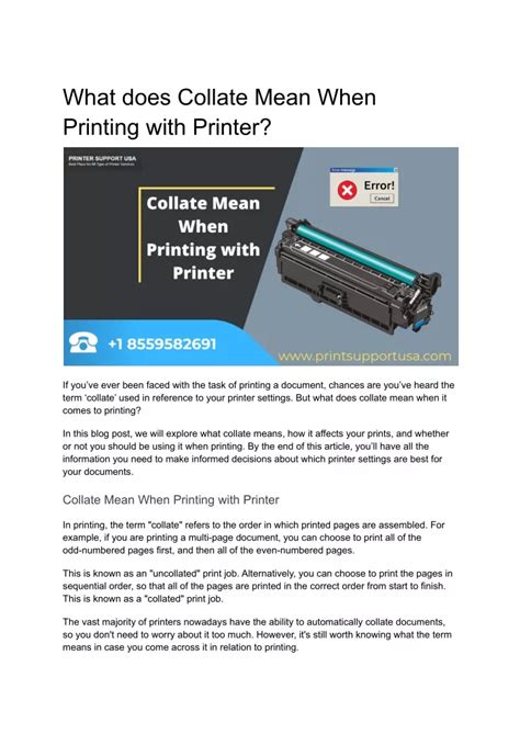 Ppt What Does Collate Mean When Printing With Printer Powerpoint Presentation Id 11841302