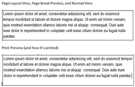 Solved Excel Page Break Preview And Page Layout Both Wrong Experts Exchange