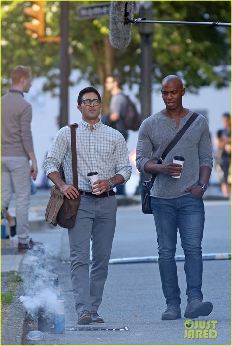Tyler Hoechlin Dons His Clark Kent Costume On Supergirl Set Photo