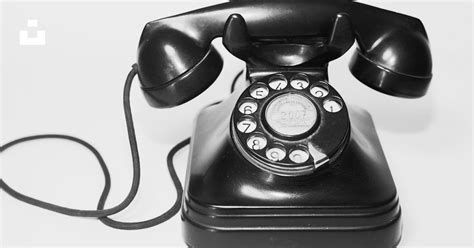 검은색 회전식 전화기 사진 사진 Unsplash의 무료 전화 이미지