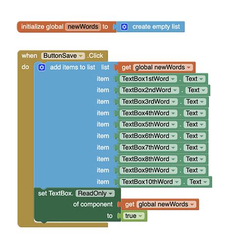 How Do You Set Textbox Readonly To True For All Values In The List MIT App Inventor Help