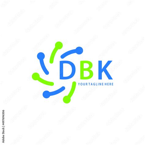 Dbk Logo Design Initial Creative Letter On White Background Dbk Vector
