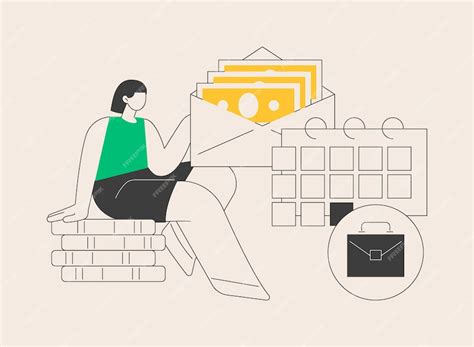 Premium Vector Paycheck Abstract Concept Vector Illustration Paycheck