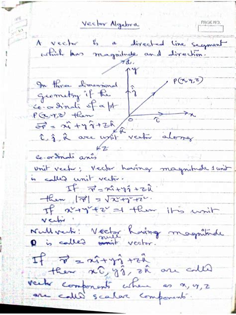 vector algebra pdf