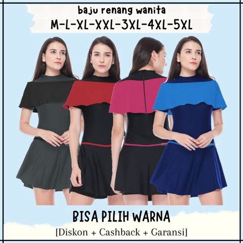 Jual Baju Renang Wanita Semi Cover REINA Ukuran Standar Dan Ukuran