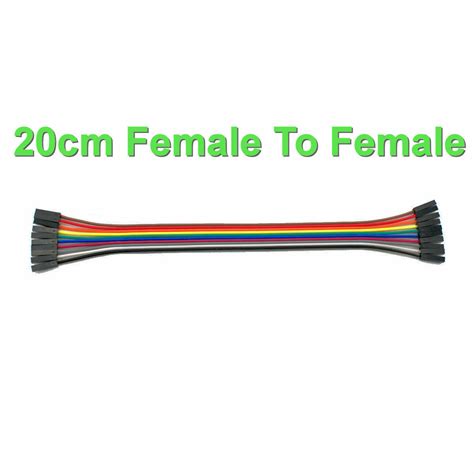 10pcs dupont cables m f m m f f jumper breadboard wire gpio ribbon pi