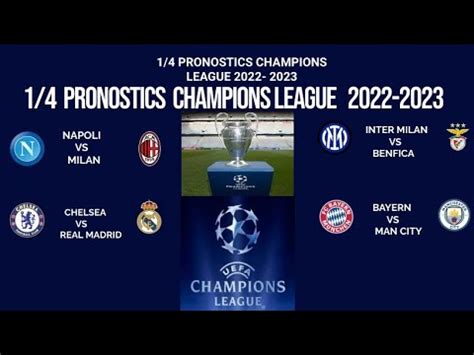 Pronostic Foot CHAMPIONS LEAGUE Les 4 Meilleurs Pronostics CHAMPIONS
