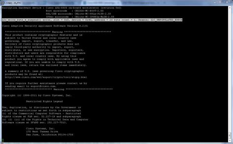 Cisco ASA Cannot Type In Commands In Putty Or Hyperterminal Cisco Community
