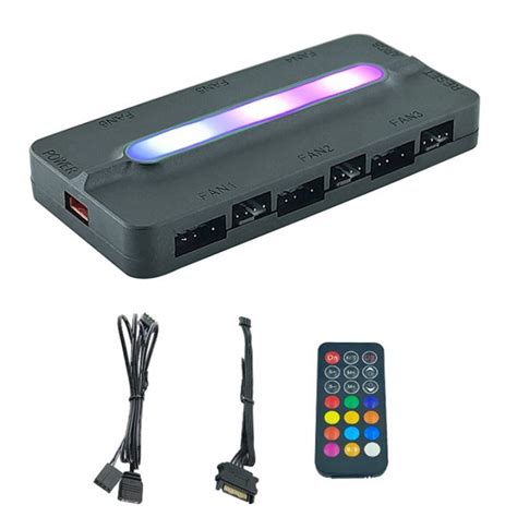 go auto argb controller 5v 3pin argb 4pin fan pwm hub pwm argb fan hub argb hub splitter for