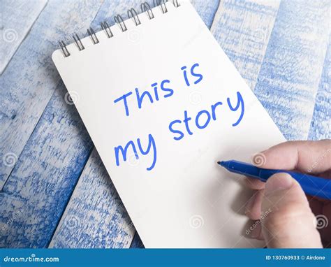 Ésta Es Mi Historia Citas Inspiradas De Motivación Imagen de archivo