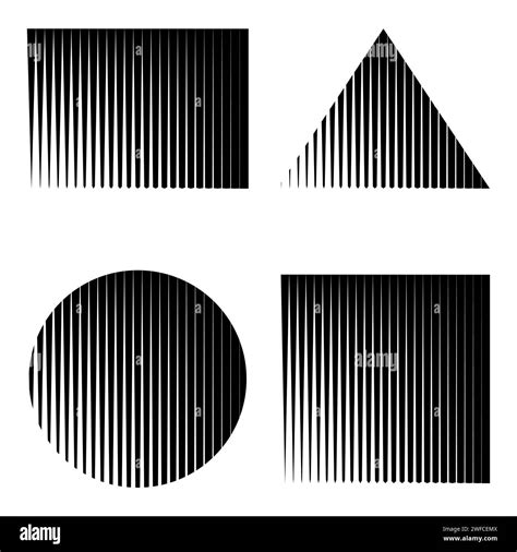 Black Retro Shapes Gradient Halftone Art Gradient Black Vector