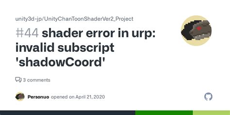 Shader Error In Urp Invalid Subscript Shadowcoord · Issue 44