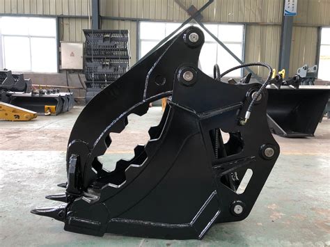 Powder Coated Excavator Bucket Thumb Q355B Mechanical Thumb For Mini
