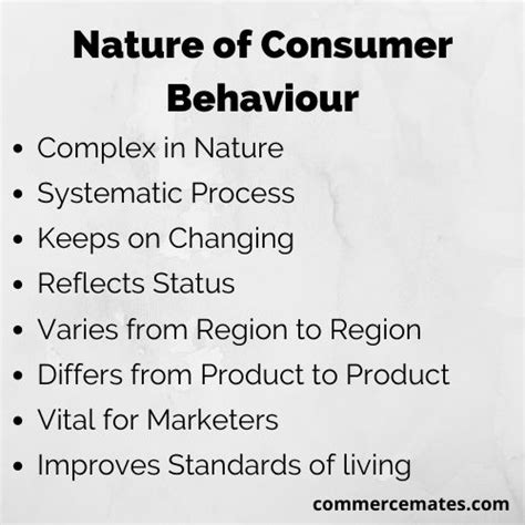Nature And Importance Of Consumer Behaviour