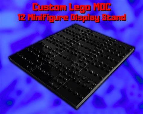 Lego Moc 12 Minifigure Display Stand By Noob Builds Lego Rebrickable