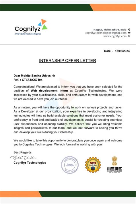 Sanika Mohite On Linkedin Webdevelopment Internship