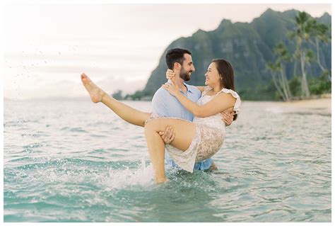 Honolulu Hawaii Engagement Photographer Ashley Alex Wedding