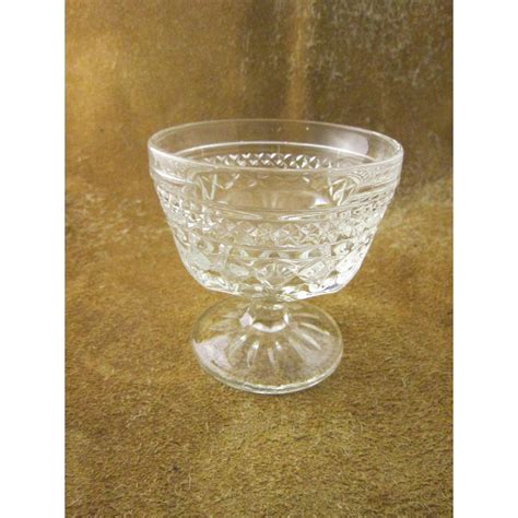 Clear Glass Footed Dessert Cup Vintage By 4getmenottreasures