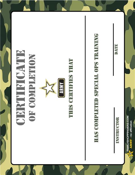 Certificate Army