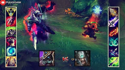 NASUS Vs TRYNDAMERE FULL BUILD FIGHT 18 LEVEL 1V1 League Of