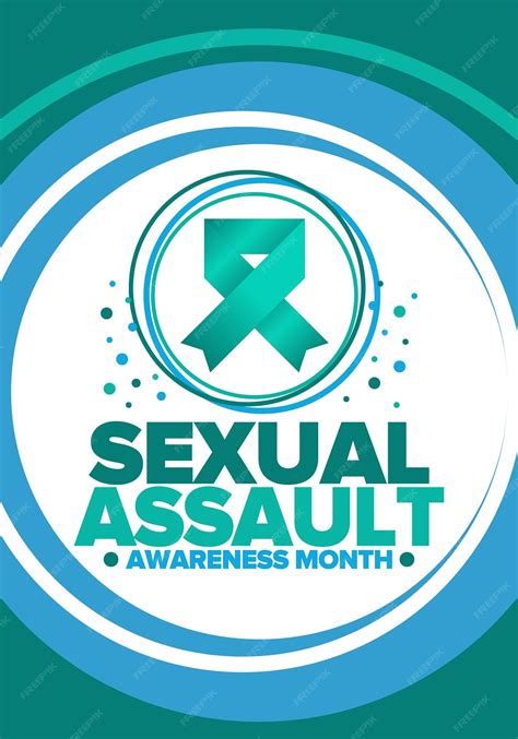Premium Vector Sexual Assault Awareness Month In April Prevention Of