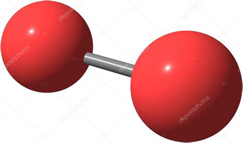 Oxygen O2 Molecular Structure Isolated On White Stock 41 Off