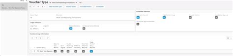 Voucher Type Does Not Populate In Transfer Work Taks Reposting