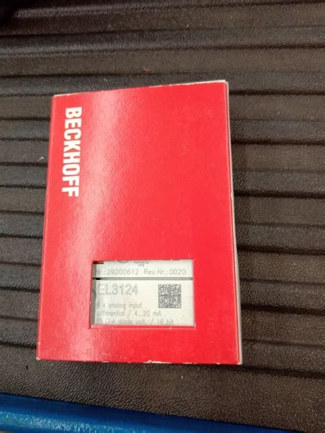 New Beckhoff El3124 Ethercat Terminal 4ch Analog Input Current 4