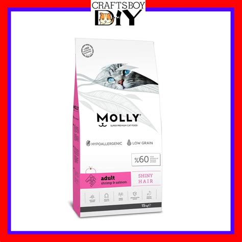 Molly Kg Super Premium Cat Food Kg Shinny Hair Kitten Mother Renal Care Makanan Kucing
