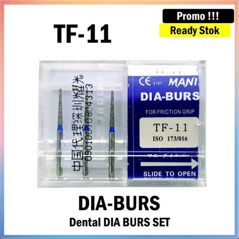 Jual Dental Dia Bur Set Tf 11 1 Pack Isi 3 Pcs Shopee Indonesia