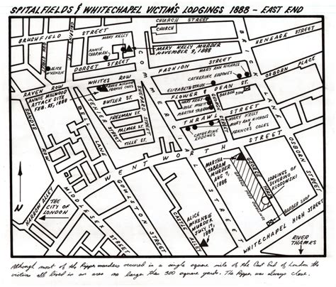 Jack The Ripper Victims Map