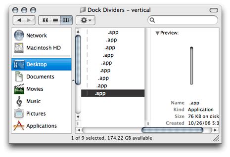 Found Freeware Dock Dividers OS X Bittbox