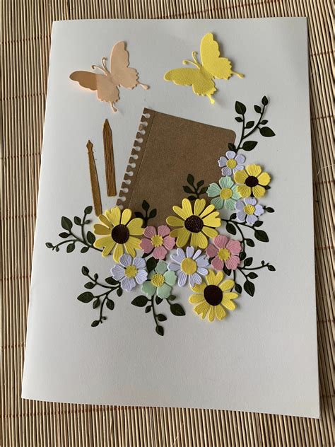 Những mẫu thiệp 20 11 handmade hoa đồng nội đẹp ngất ngây tặng thầy cô giáo
