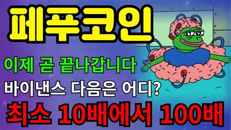페페언체인드코인 페푸코인의 전망 어떻게 흘러가나 Youtube