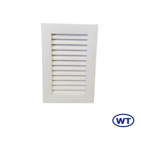 💥ช่องลมระบายอากาศ Upvc 40x60 [แนวตั้ง] Wt พร้อมมุ้งลวด สีขาว สีน้ำตาล