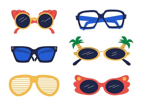 Premium Vector Party Glasses Funny Sunglasses Hippy Groovy