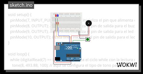 Alarma Sonora Visual Copy Wokwi ESP STM Arduino Simulator