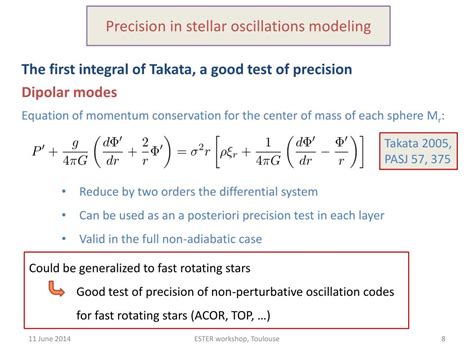 Ppt Precision And Accuracy In Stellar Oscillations Modeling Powerpoint Presentation Id