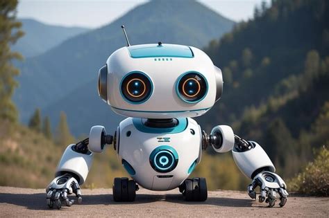 Friendly Robot Buddy Premium Ai Generated Image