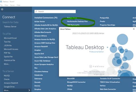 How To Get Tableau Desktop To Recognise The Hortonworks Hadoop Hive Driver