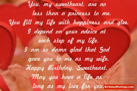 Poem For Wife On Her Birthday BirthdayWishings